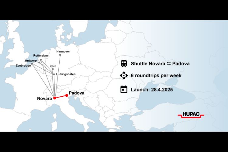 New Hupac intermodal connection north-east Italy | Latest Railway News