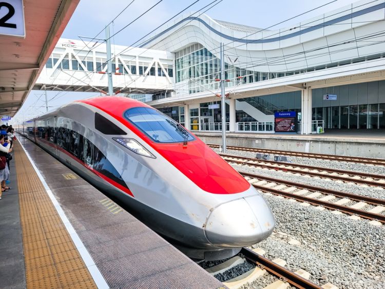 High Speed Train Railway Station Modern High Speed Train At Railway