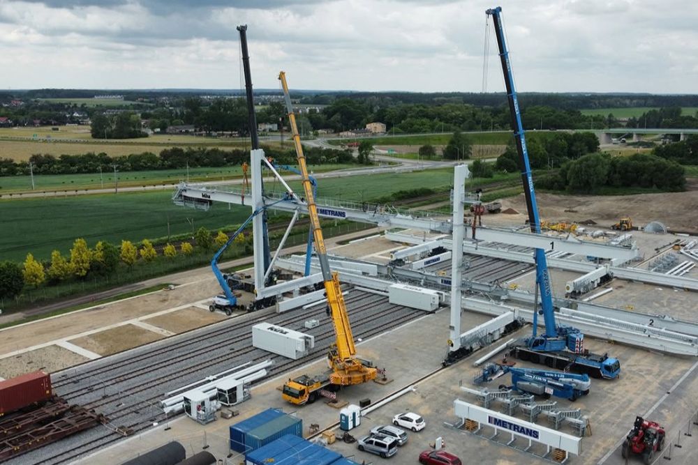 RMG cranes at METRANS Gądki terminal | Latest Railway News