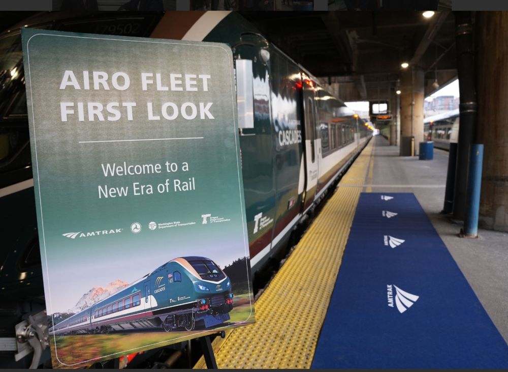 The first Airo trainset for Amtrak Cascades | Latest Railway News